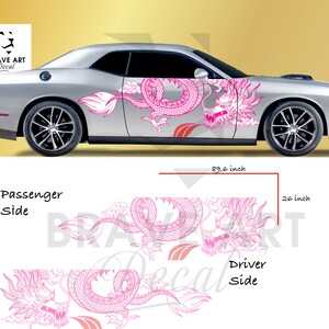 Dragon Character Livery, Large Vehicle Graphics, Side Car Decal ...
