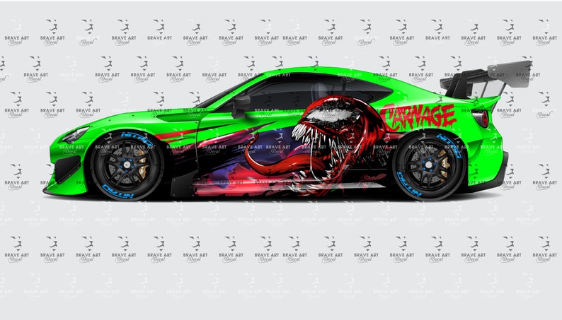 Carnage Car Decal, Marvel Comics Villain, Universal Size - Etsy