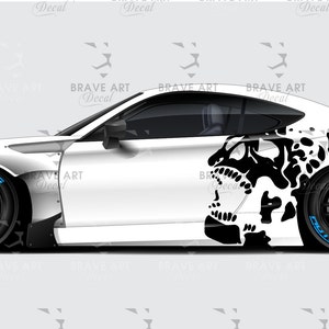 Skull Side Graphic Car Decal, Charger, Challenger, Mustang, Camaro - Etsy