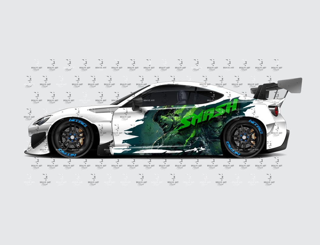 Hulk Smash, Super Hero, Car Side Decal, Universal Size, Jeep Wrap. Side ...