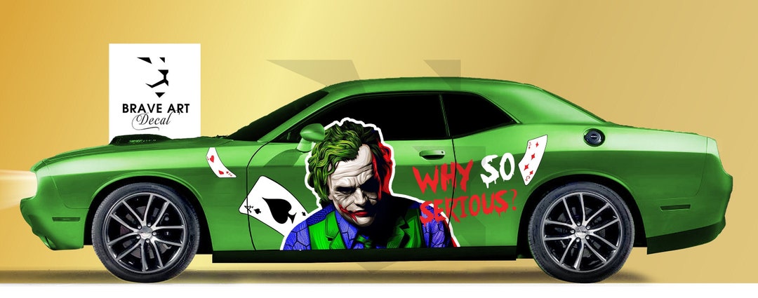 Joker Why so Serıous, Car Decals: Get a Smile From the Dark Side Super ...