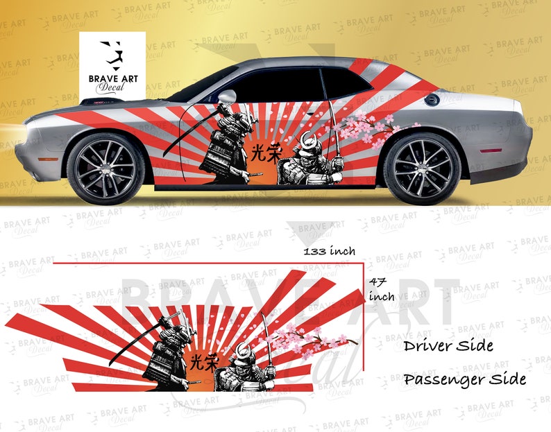 Warrior Samurai Car Livery Honor and Glory Japanese Theme - Etsy
