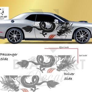 Dragon Character Livery, Large Vehicle Graphics, Side Car Decal ...