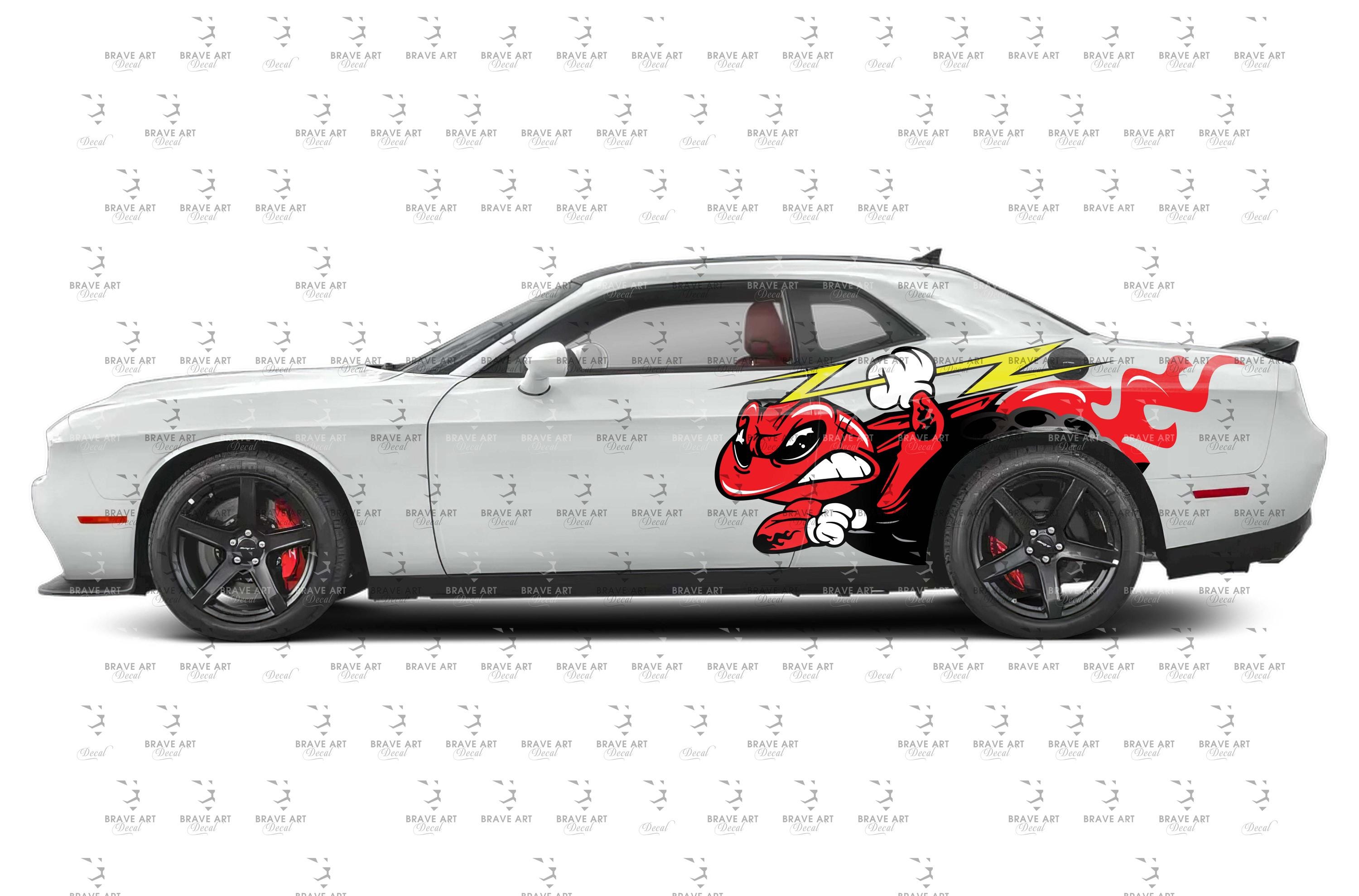Angry Bee Car Decal, Mopar Style Muscle Bee Sticker, Dodge Charger ...