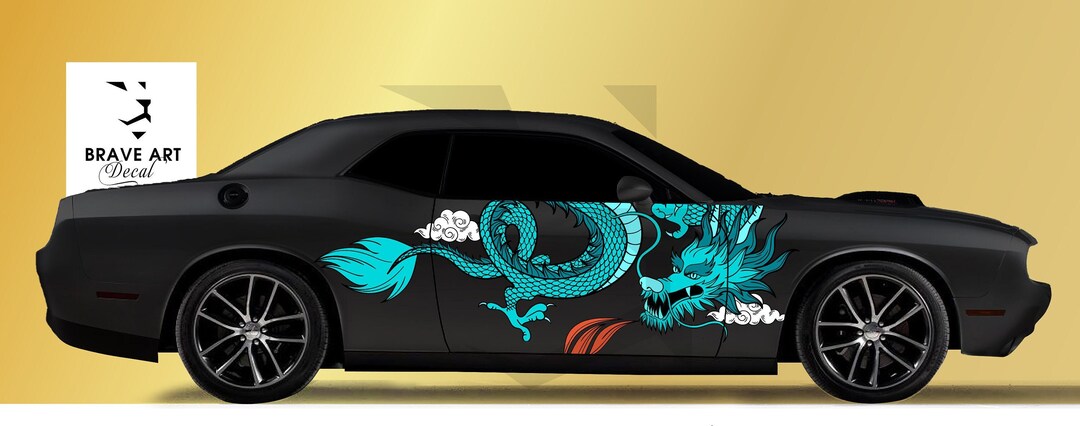 Dragon Character Livery, Large Vehicle Graphics, Side Car Decal ...