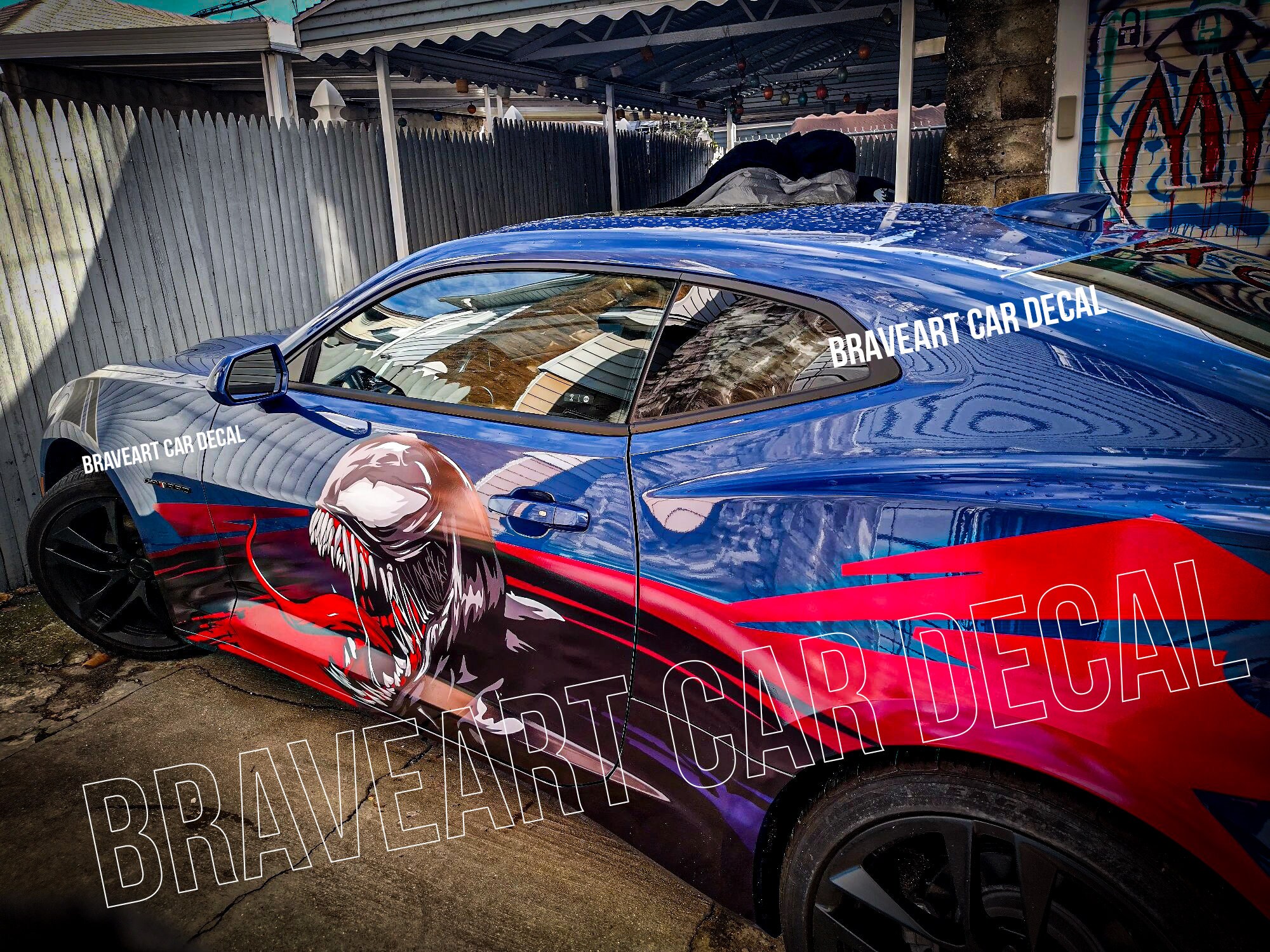 Venom Car Wrap, Marvel Comics, Universal Size Cast Vinyl, Challenger ...