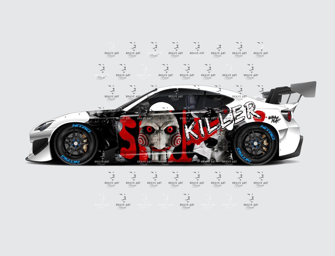 Halloween SAW, Killer, Horror Clown, Car Livery, Universal Size, Car ...