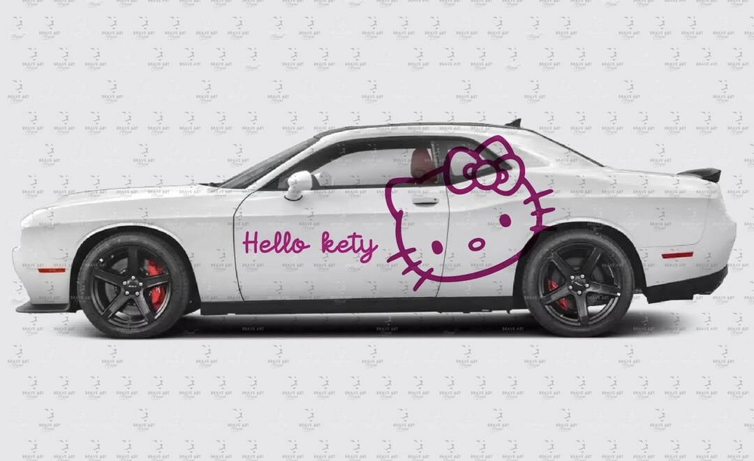 Hello Kitty Car Decal Custom : Comic Vinyl Wrap - Etsy