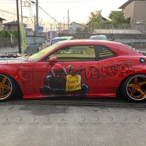 Deadpool Super Hero, Villain Inspired Car Side Decal, Universal Size ...