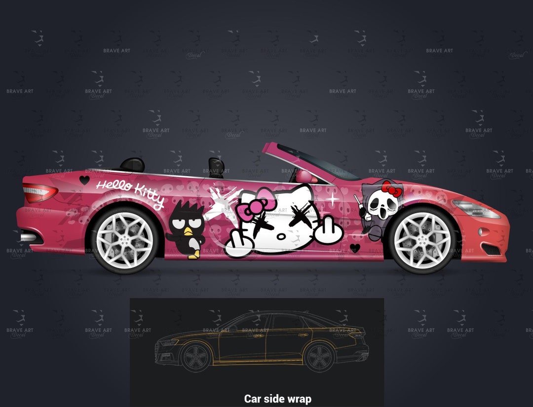 Hello Kitty Car Decals: Cuteness on the Go! Car Vinyl | Designed Car ...