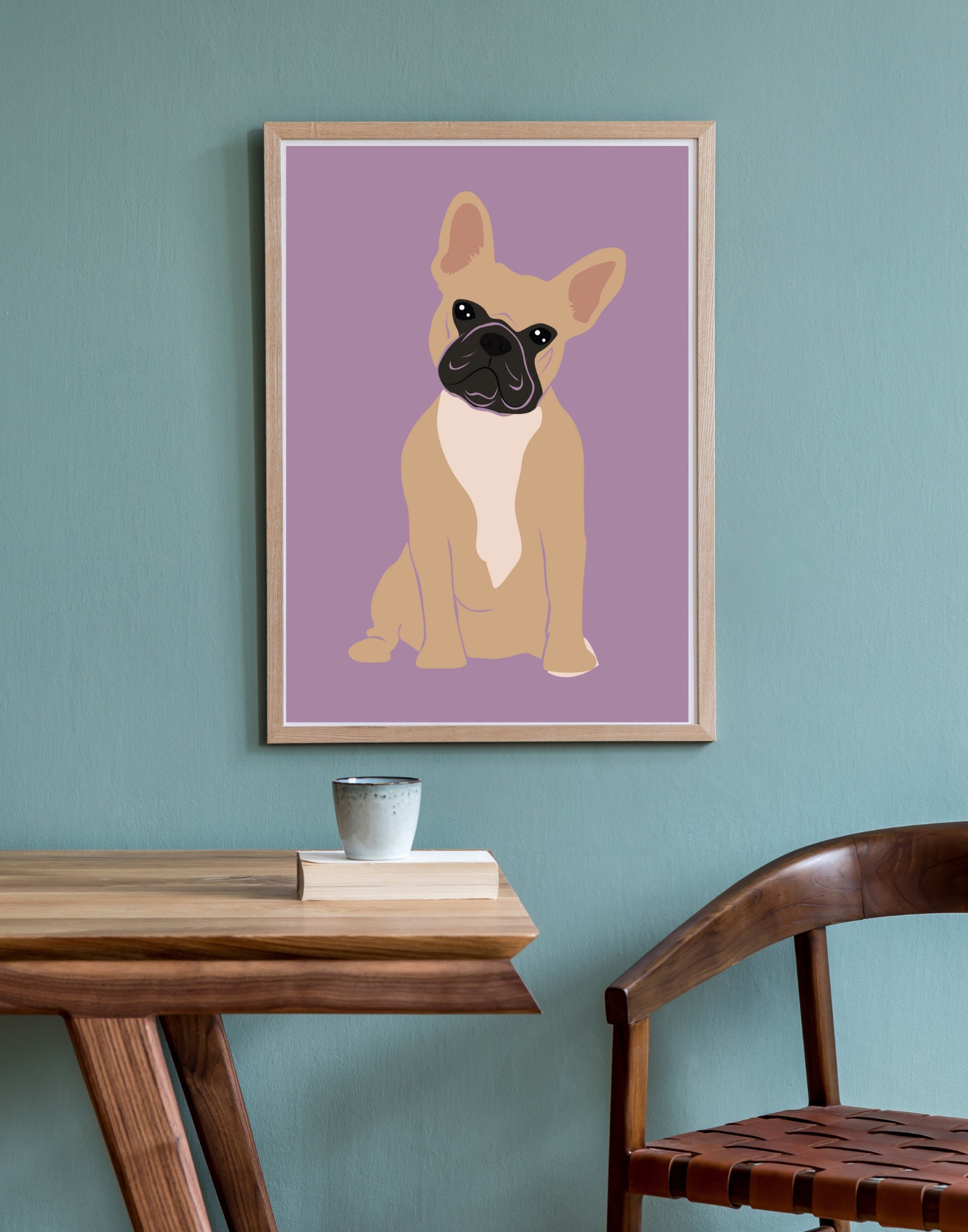 Frenchie Poster French Bulldog Digital Download Cute - Etsy
