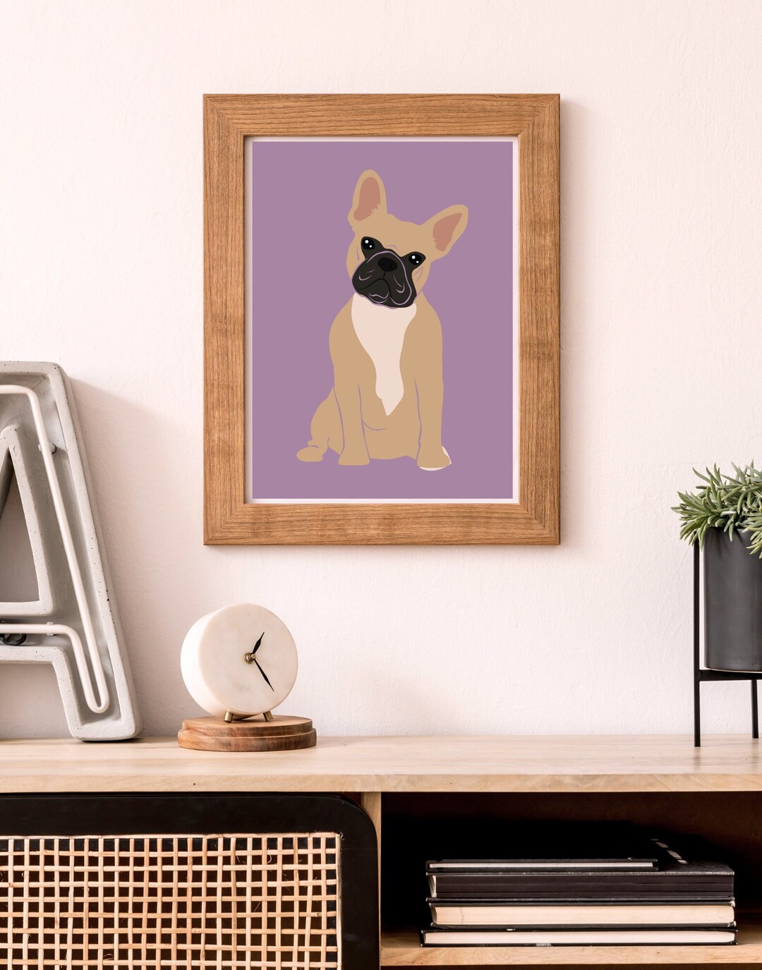 Frenchie Poster French Bulldog Digital Download Cute - Etsy