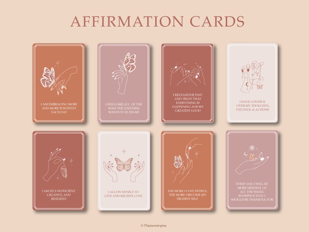 Positive Affirmation Cards | Positive Quote Flash Cards | Affirmations ...