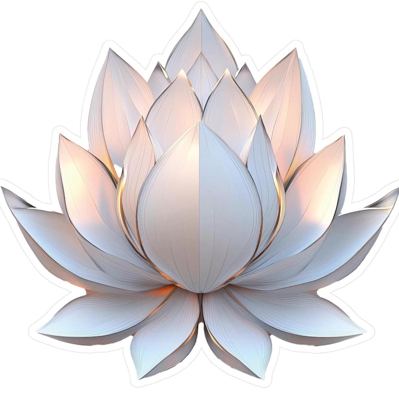 Vinyl Lotus Stickers - Etsy