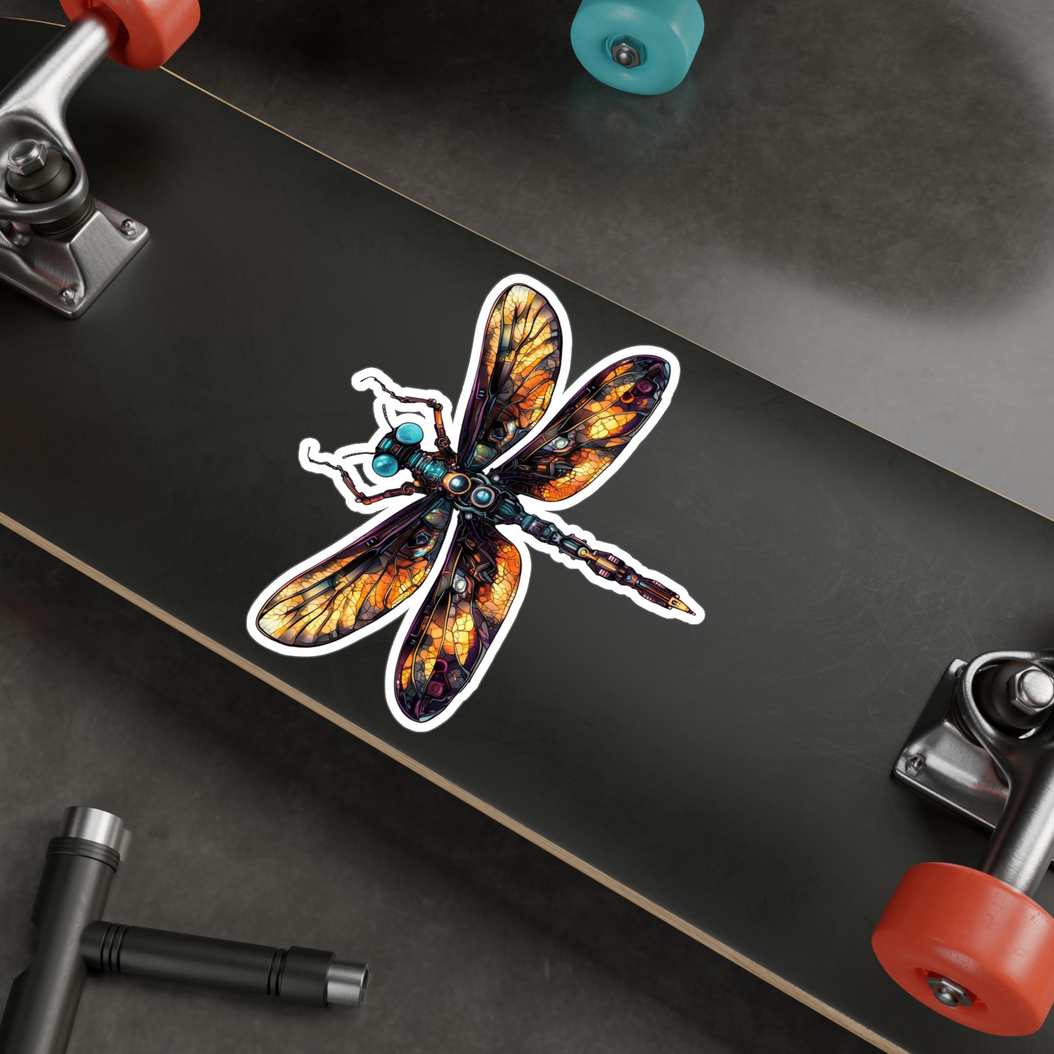 Cyborg Dragonfly Vinyl Sticker: Waterproof Insect Art Decal - Etsy