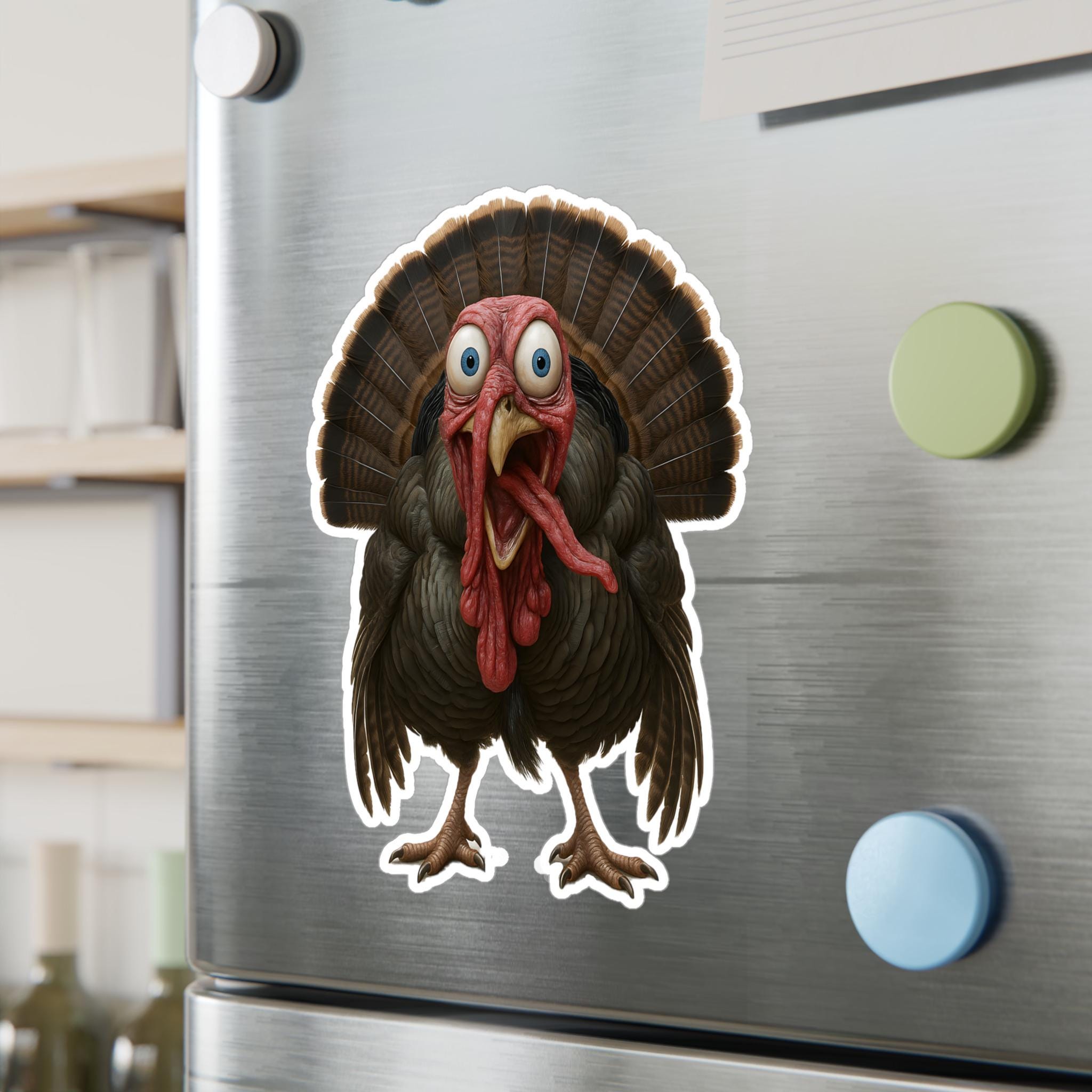 Thanksgiving Turkey Vinyl Decal: Fall Harvest Decor - Water Resistant ...