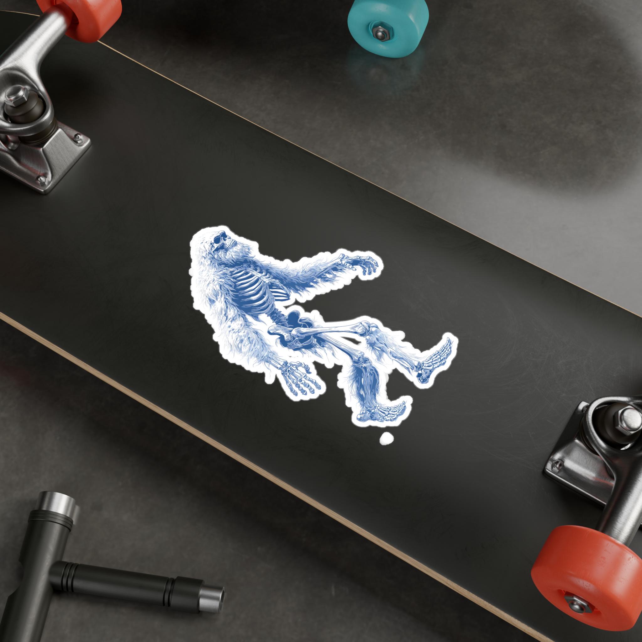 Bigfoot Skeleton Vinyl Decal: Cryptid Car Laptop Sticker - Etsy