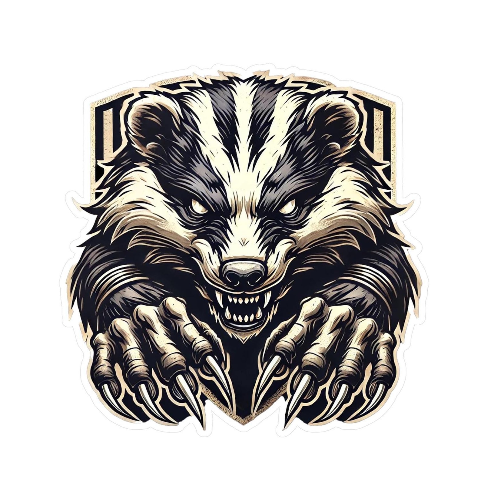 Badger Vinyl Sticker: Waterproof Laptop Decal - Etsy