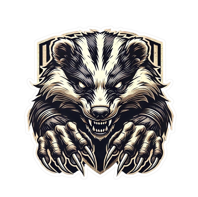 Badger Vinyl Decal Sticker - Waterproof, Durable Kiss-cut Decal for ...