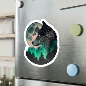 Howl at the Moon With Our Full Moon Wolf Vinyl Sticker - Bring the Wild ...