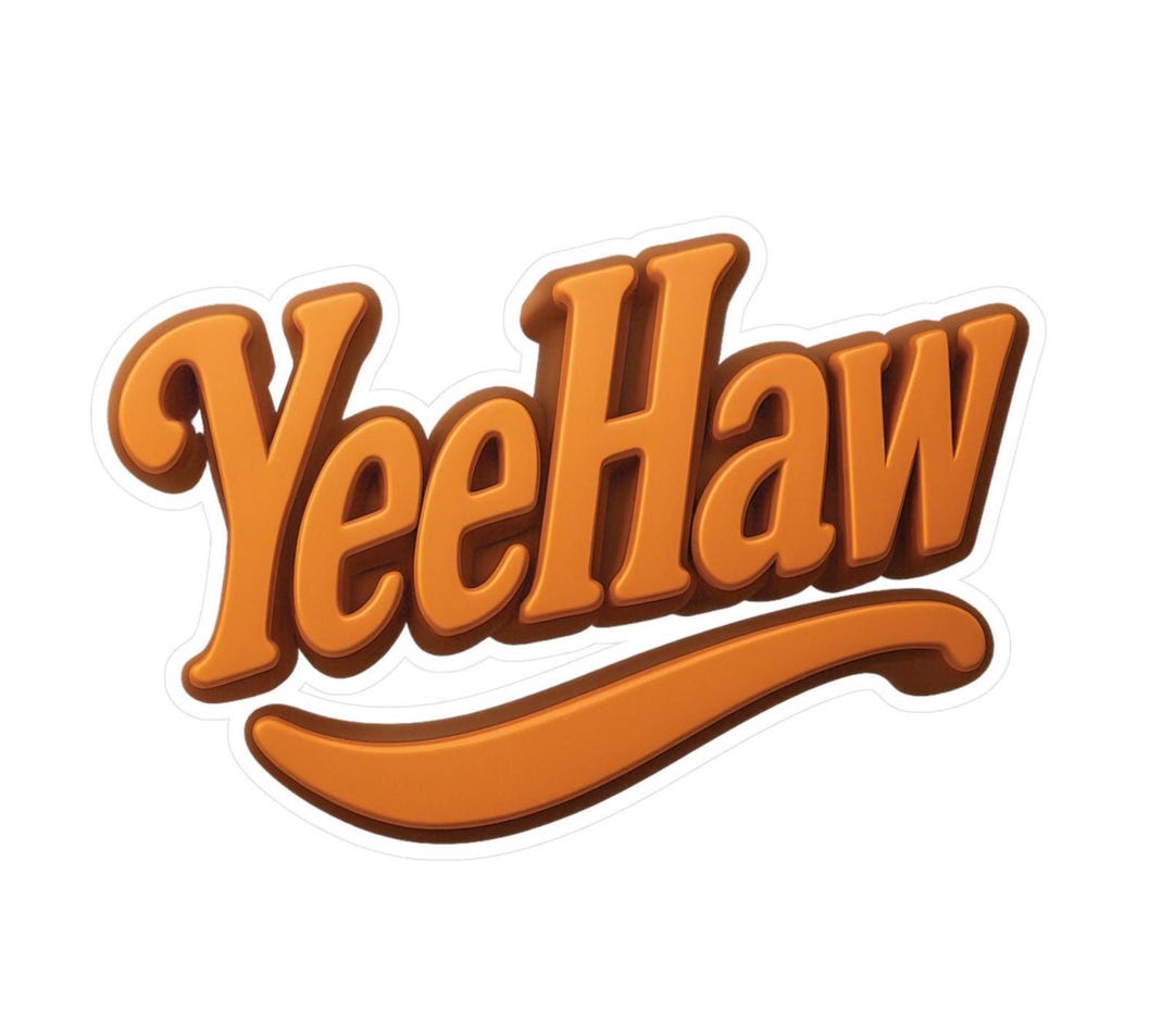 Yeehaw Giddy up Vinyl Decal: Western Car Sticker - Etsy
