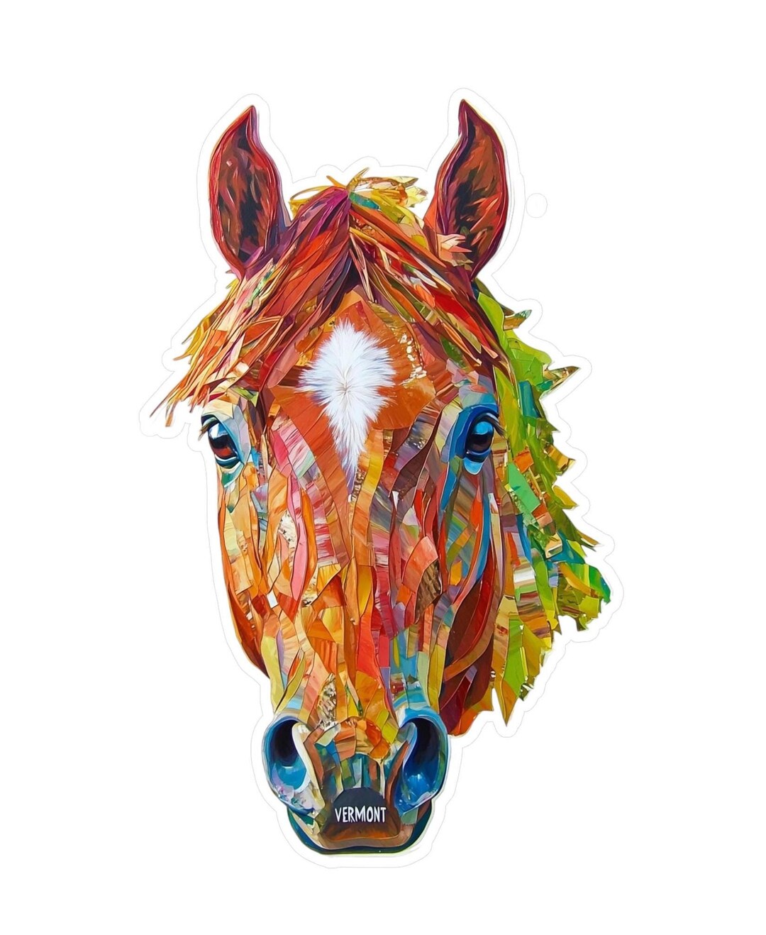 VERMONT Morgan Horse Vinyl Decal Horse Sticker Vermont Sticker Wildlife ...