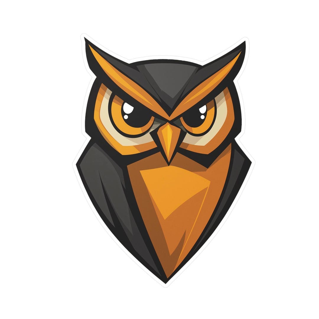 Owl Vinyl Decal Sticker, Cute Animal Laptop Decal, Nature Lover Car ...