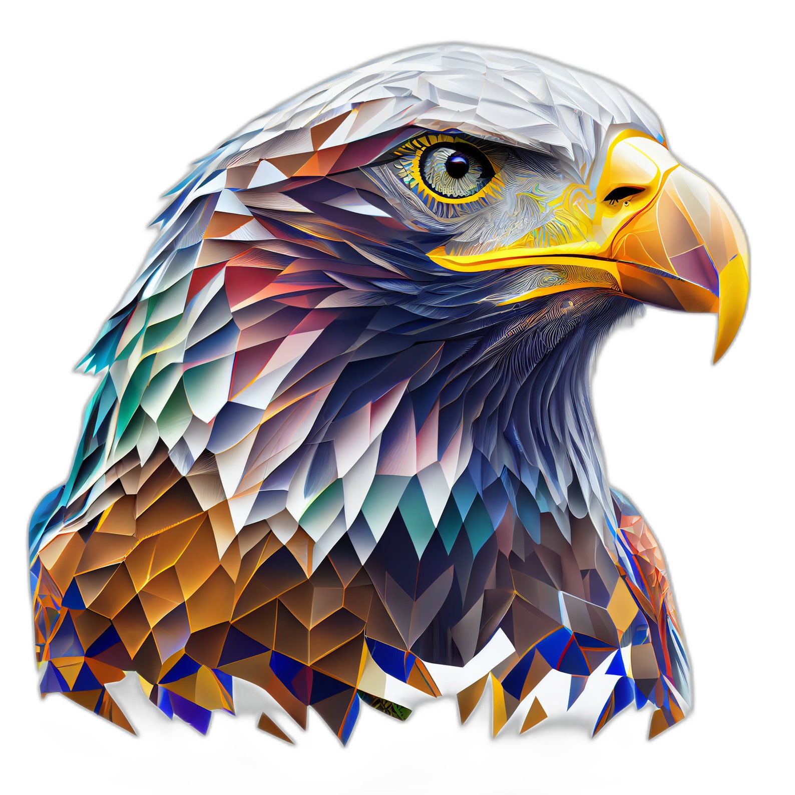 Hexagonal Eagles: 5 Eagle Images PNG Transparent Background - Etsy