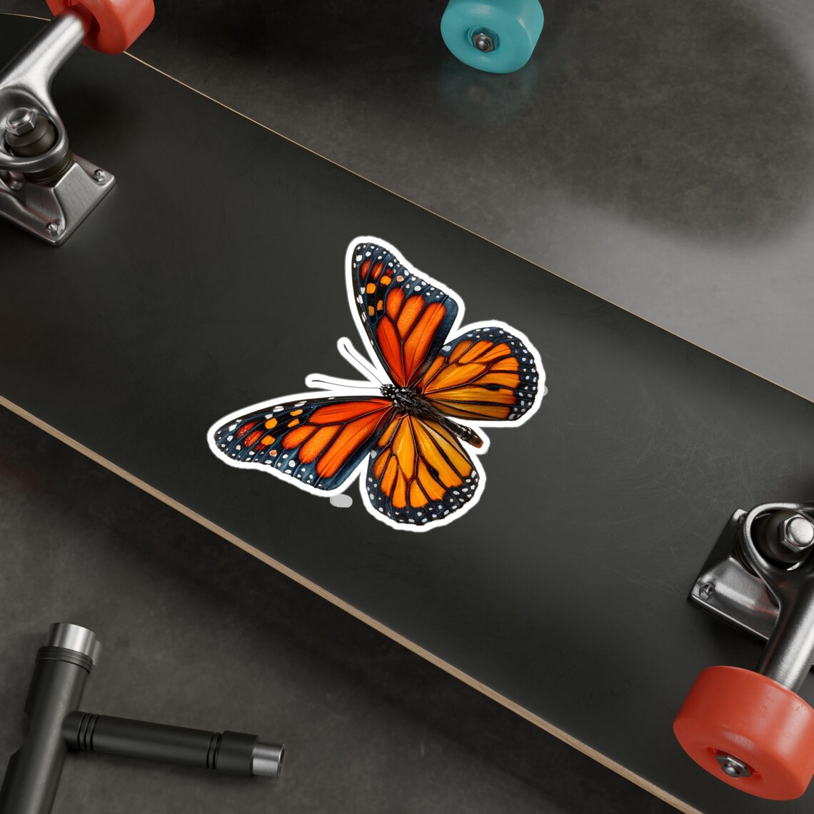 Monarch Butterfly Vinyl Decal, Water Resistant Nature Sticker - Etsy
