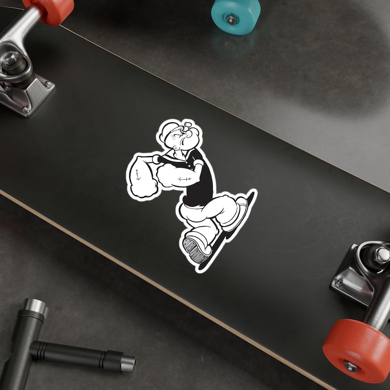 Popeye Sticker | Kiss-cut Vinyl Decal Classic Cartoon Sticker - Etsy