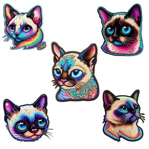 Siamese Cat Patch Style PNG Clipart : 5 Siamese Cat PNG Images ...