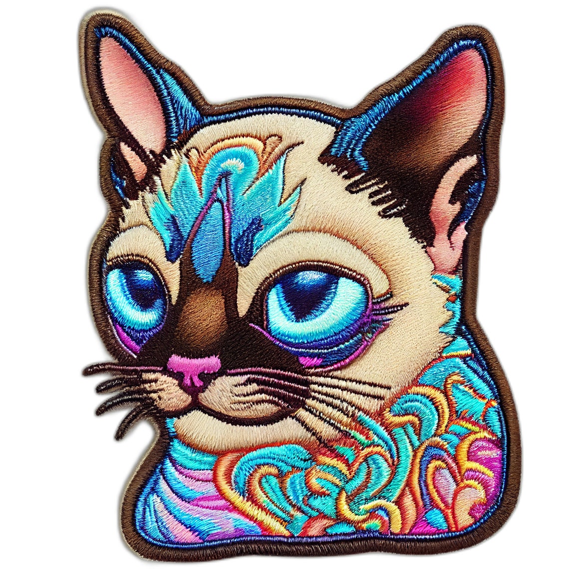 Siamese Cat Patch Style PNG Clipart : 5 Siamese Cat PNG Images Printable Cat Art Design Feline ...