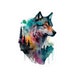 Watercolor Wolf Vinyl Sticker: Nature Decal - Etsy