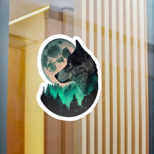 Howl at the Moon With Our Full Moon Wolf Vinyl Sticker - Bring the Wild ...