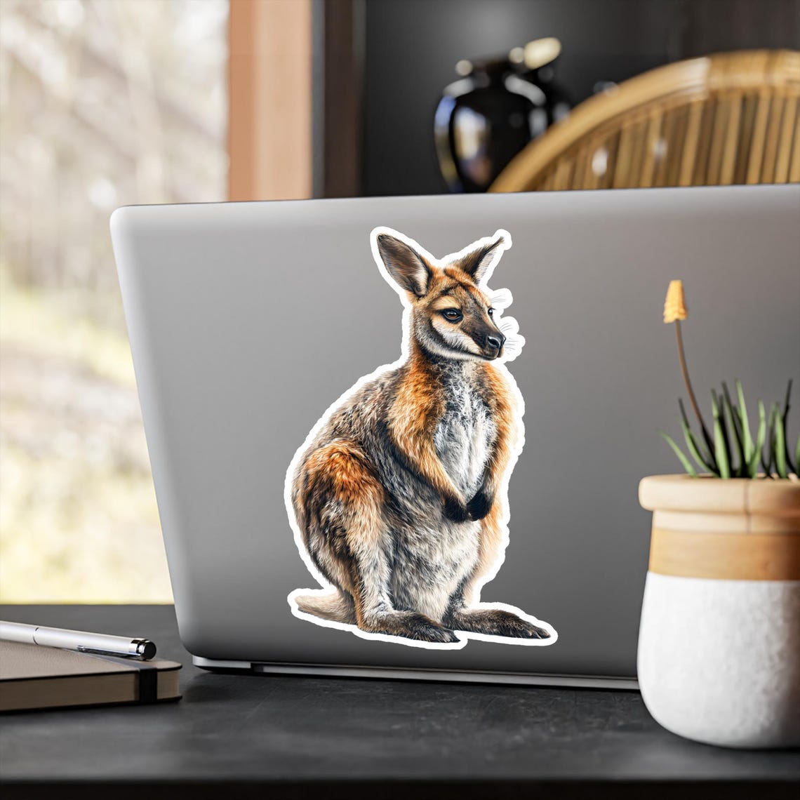 Wallaby Vinyl Decal | Australian Wildlife Kangaroo Sticker - Etsy