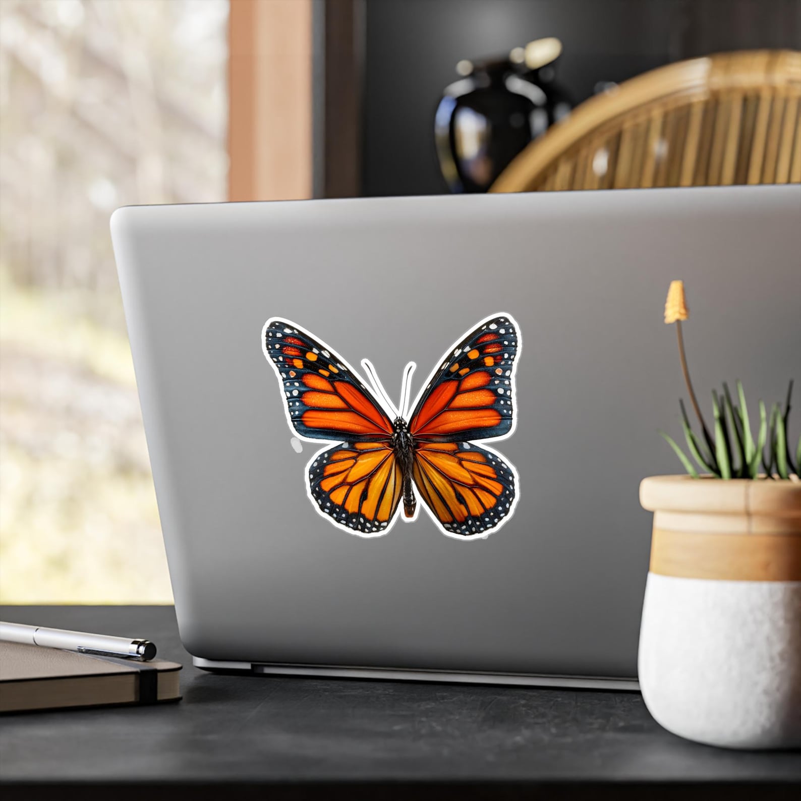 Monarch Butterfly Vinyl Decal, Water Resistant Nature Sticker - Etsy
