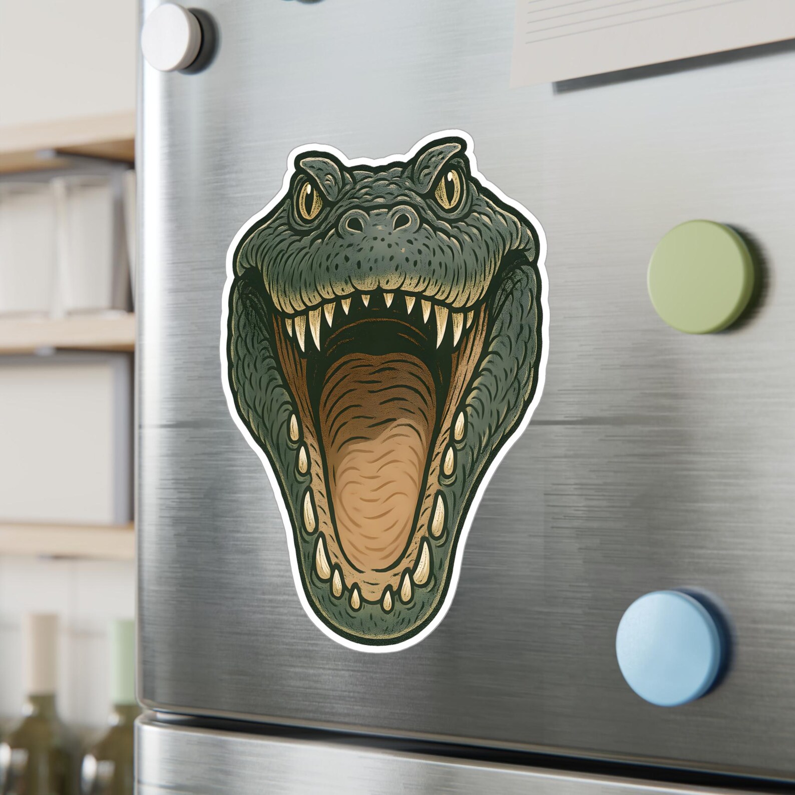 Crocodile Vinyl Decal: Reptile Alligator Sticker, Jungle Decor - Etsy