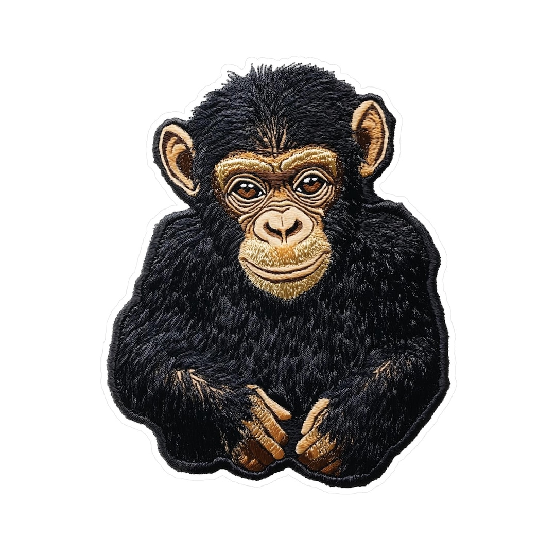 Bonobo Vinyl Decal Sticker, Fake Embroidered Patch Style Laptop, Car ...