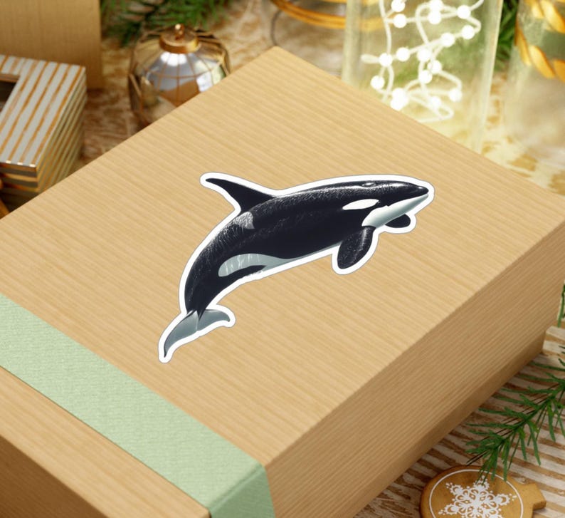 Orca Vinyl Decal: Ocean Animal Laptop Sticker - Etsy