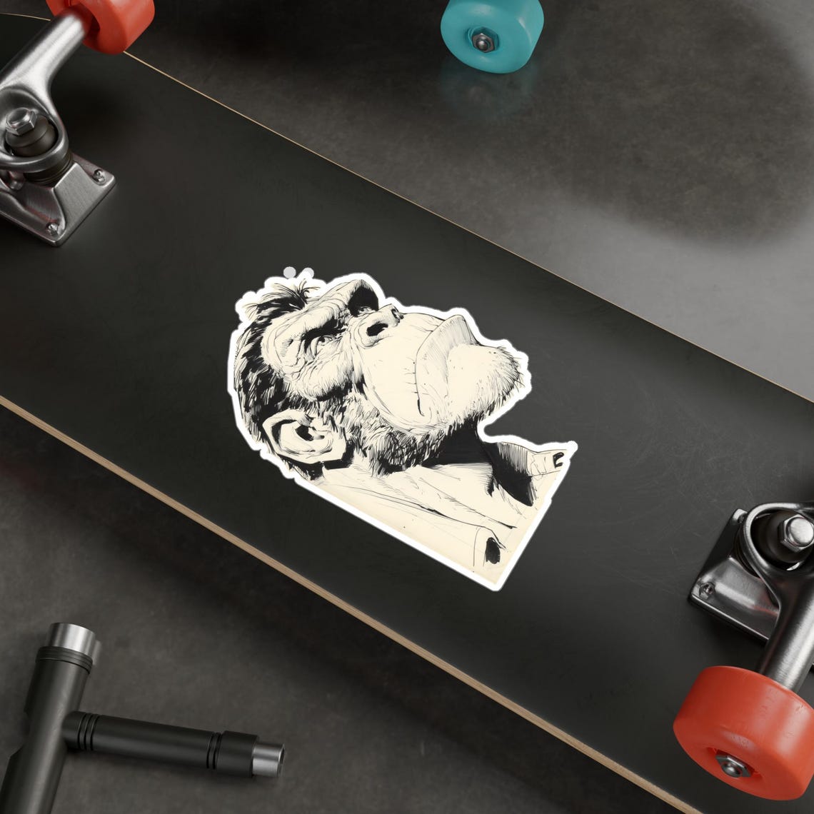 Bigfoot Chimp Gorilla Vinyl Decal: Yeti Sasquatch Sticker - Etsy