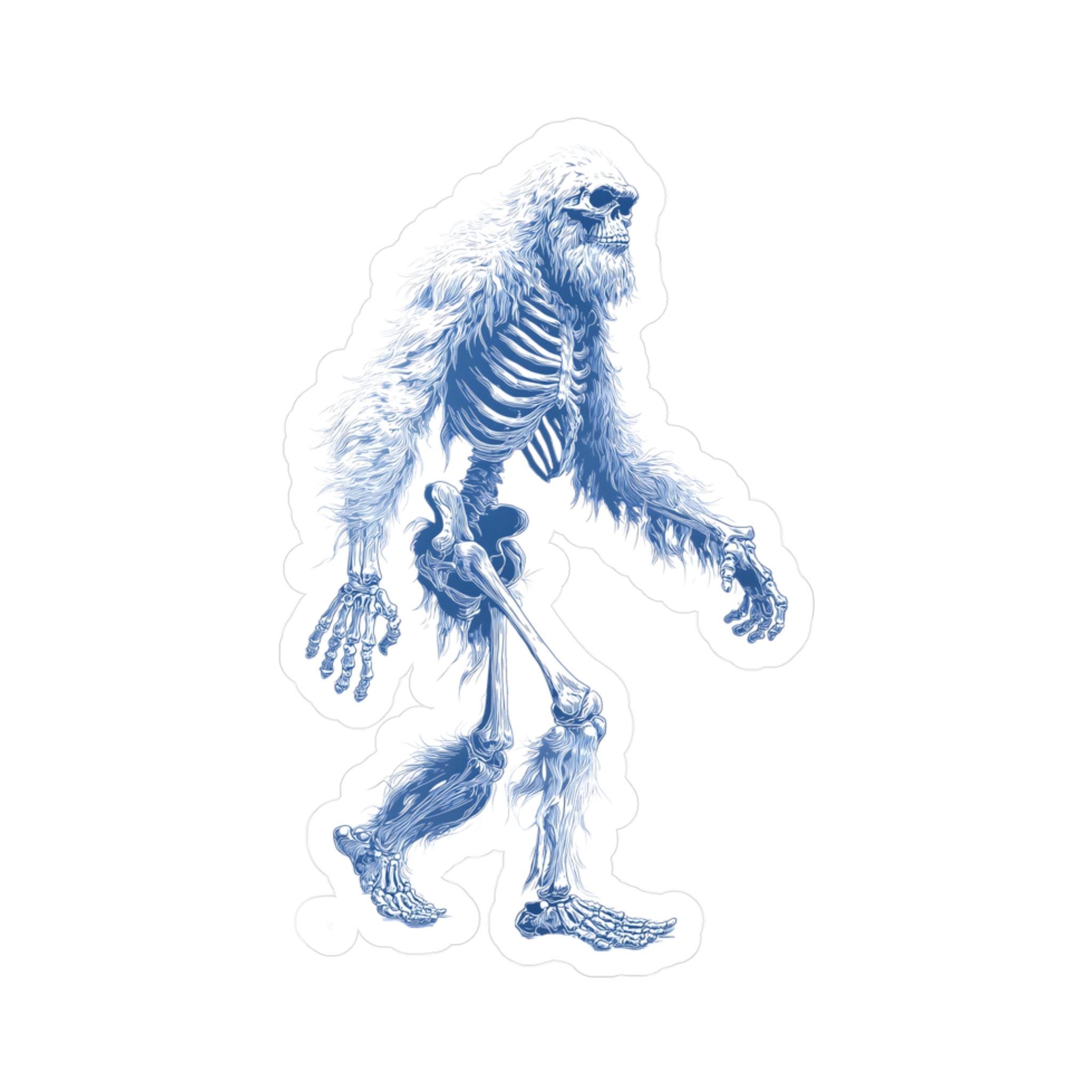 Bigfoot Skeleton Vinyl Decal: Cryptid Car Laptop Sticker - Etsy