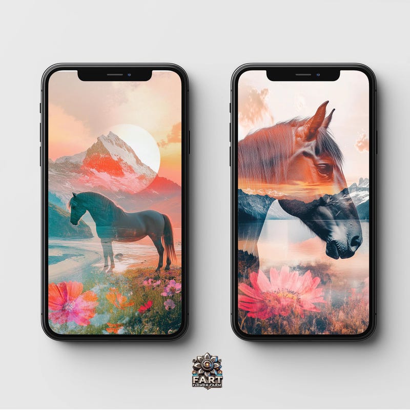 Horse Wallpaper iPhone - Etsy UK
