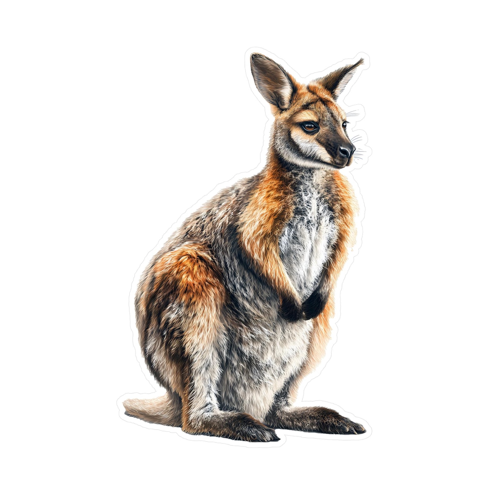 Wallaby Vinyl Decal | Australian Wildlife Kangaroo Sticker - Etsy