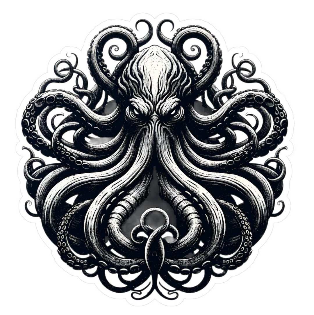 Majestic Kraken Vinyl Sticker: Waterproof Nautical Decal - Etsy
