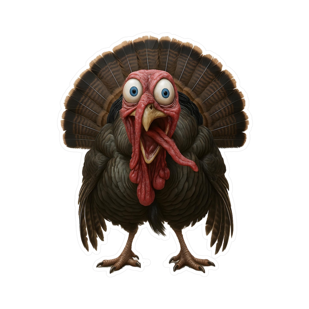 Thanksgiving Turkey Vinyl Decal: Fall Harvest Decor - Water Resistant ...