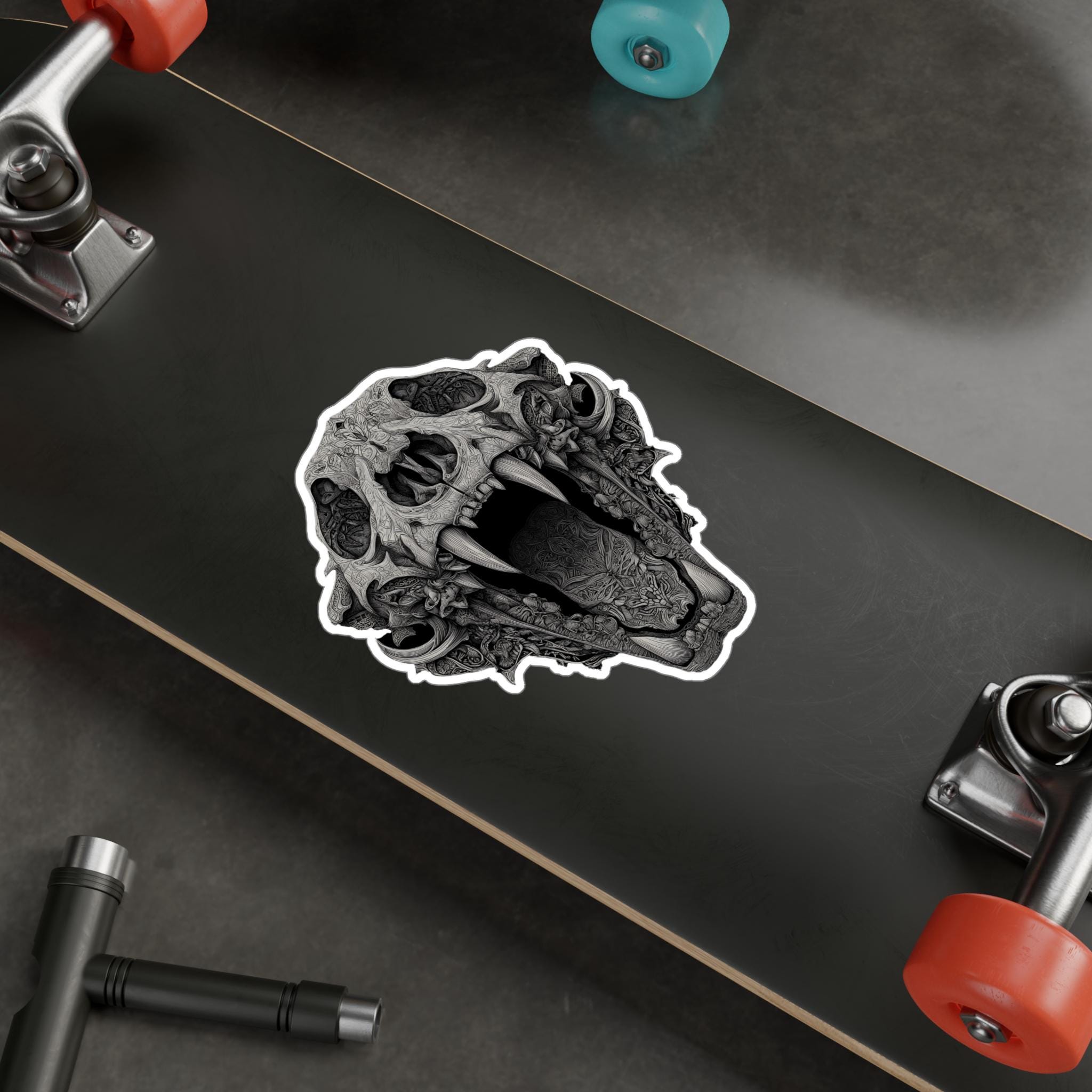 Saber-tooth Tiger Vinyl Decal: Water Resistant Big Cat Sticker - Etsy