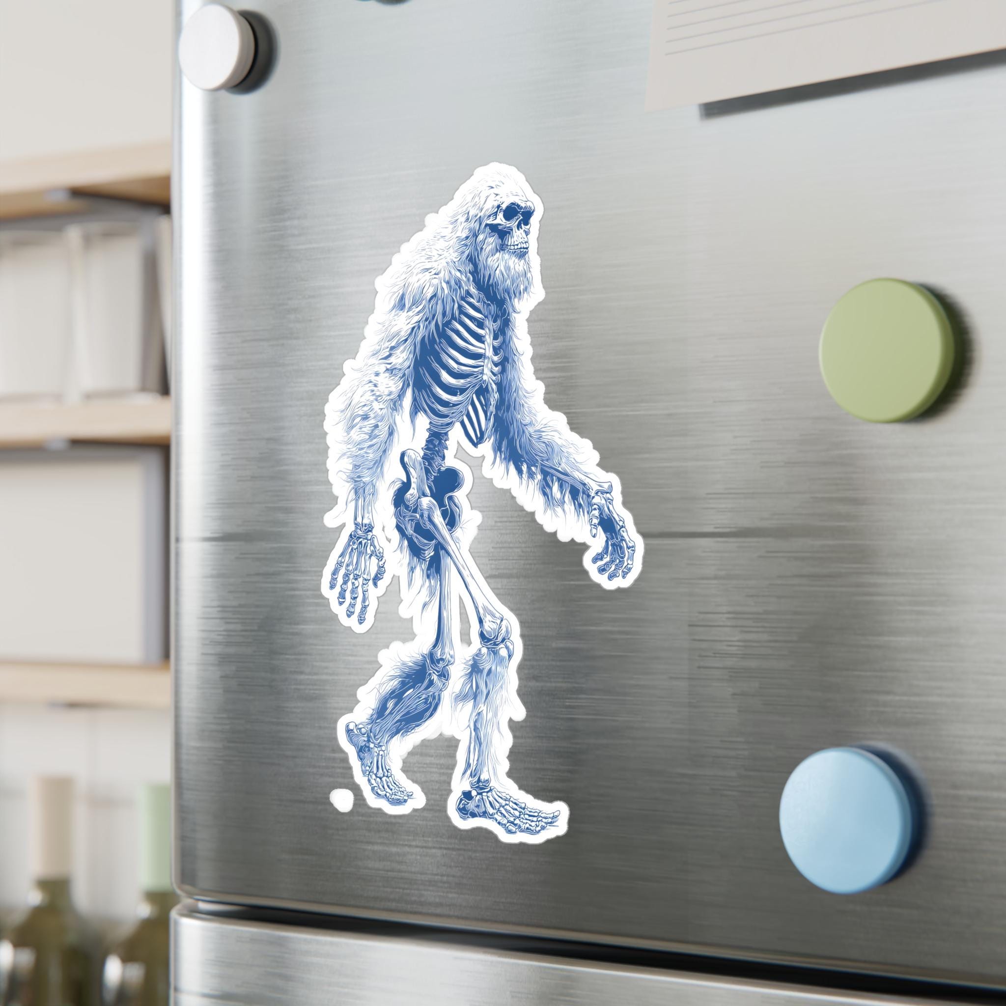 Bigfoot Skeleton Vinyl Decal: Cryptid Car Laptop Sticker - Etsy