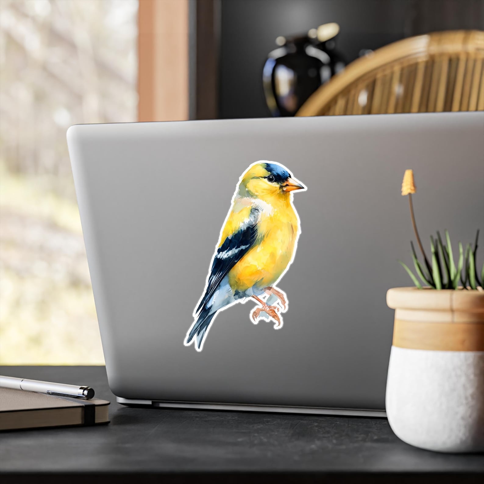 Goldfinch Decal – Waterproof Vinyl Sticker for Bird Lovers - Etsy