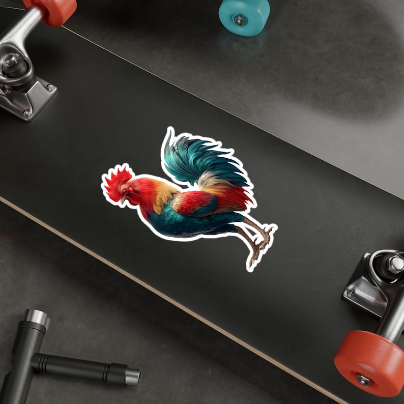 Rooster Vinyl Decal: Farmhouse Decor Sticker - Etsy