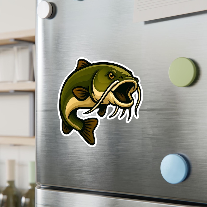 Catfish Vinyl Decal – Unique Die-cut Sticker, Water Resistant - Etsy